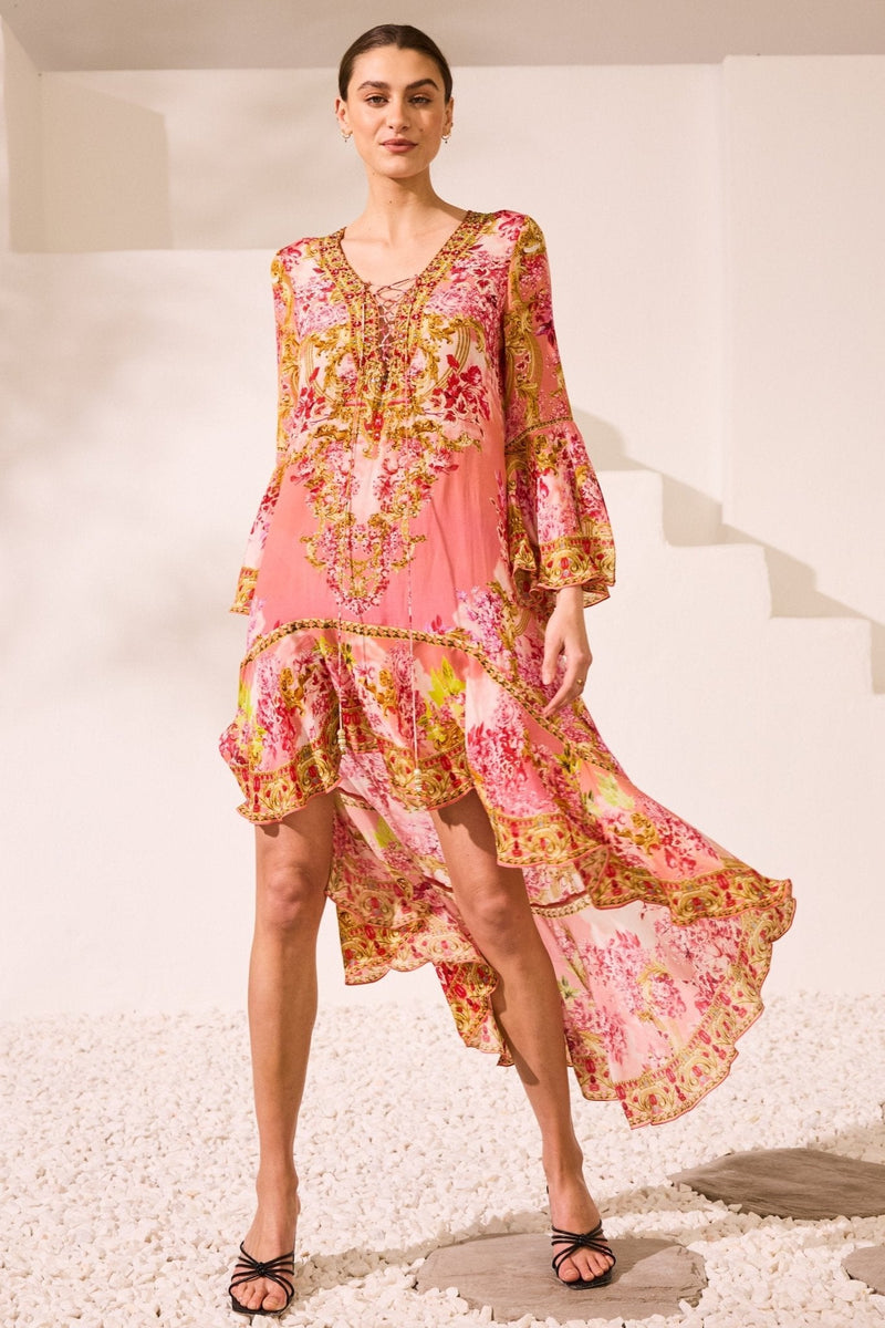 Summer In Pink Hi Low w Sleeves – Czarina USA