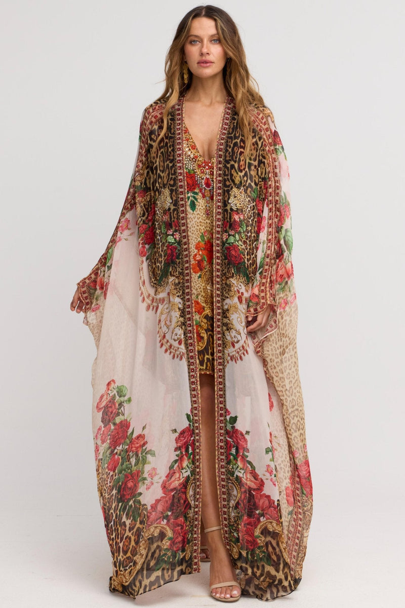 White Leopardess Long Cape – Czarina USA